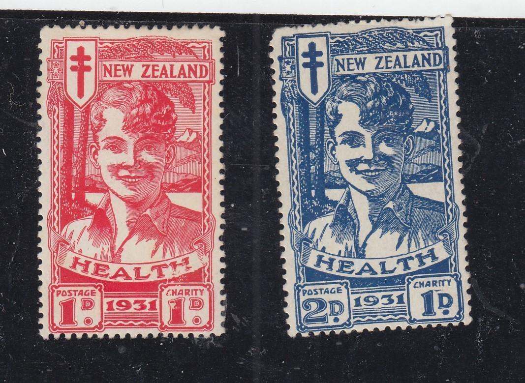 New Zealand # B3-B4 Vf-Mlh Smiling Boys Health Stamps | Australia ...