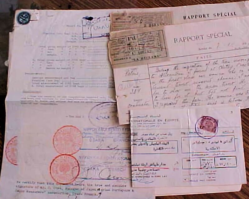 Egypt Rapport Special 1931,1940 Also 190 Receipt , 1964 Report | Middle ...