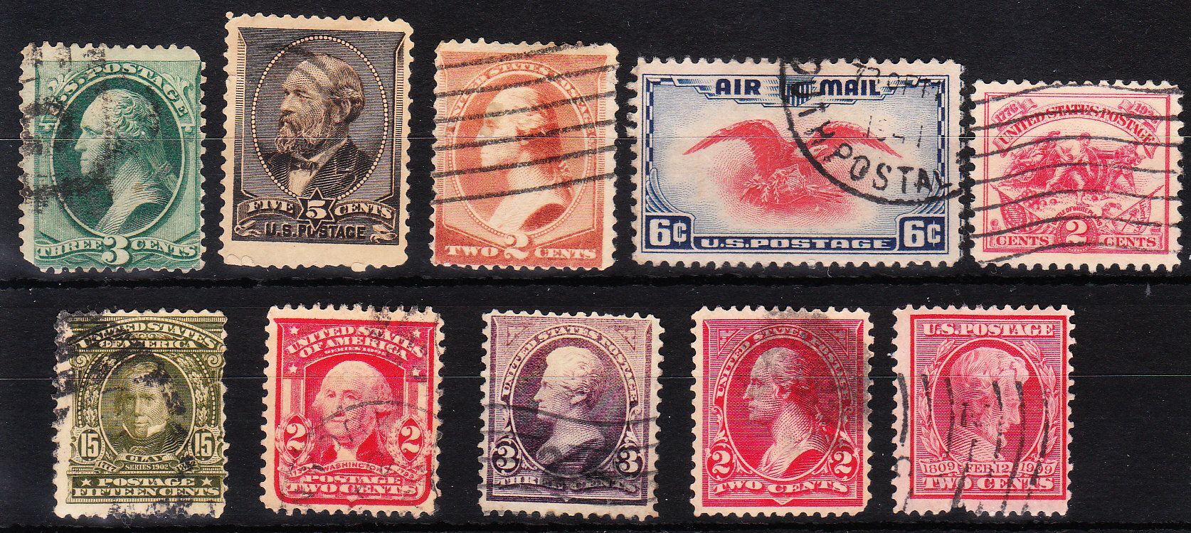 MOstamps - Old Used US Stamps - Flaws (10stamps) - Lot # HS-C492 ...