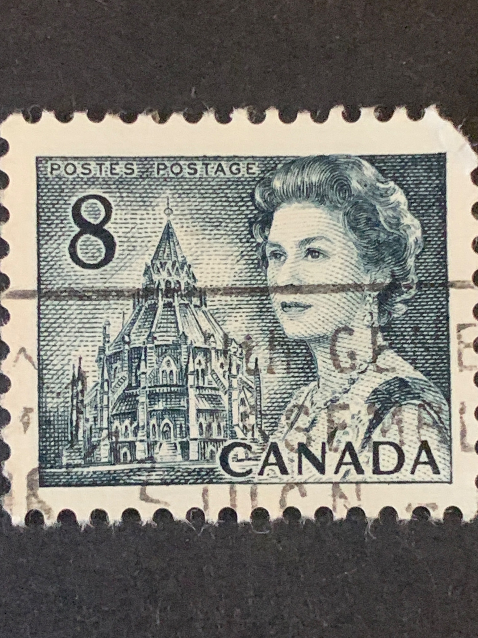 Canada 8c stamp , black cancelled postage used, refno:5016 | Worldwide ...