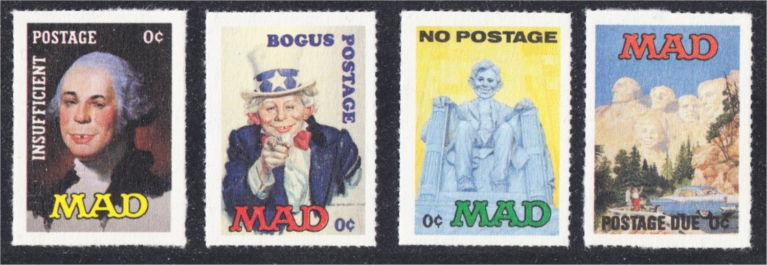 Mad Magazine Alfred E. Neuman Uncle Sam Washington Lincoln U.S. Fantasy ...