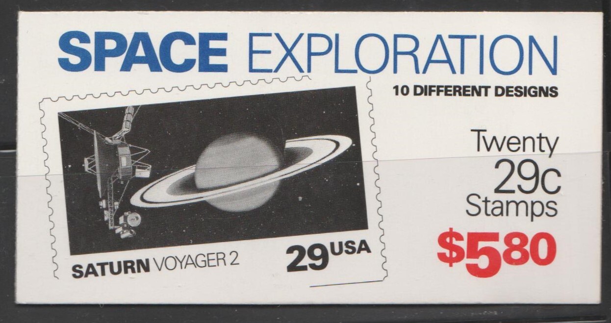 BK192, Un-Exploded Booklet, "Space Exploration" MNH* (.29 cent ...