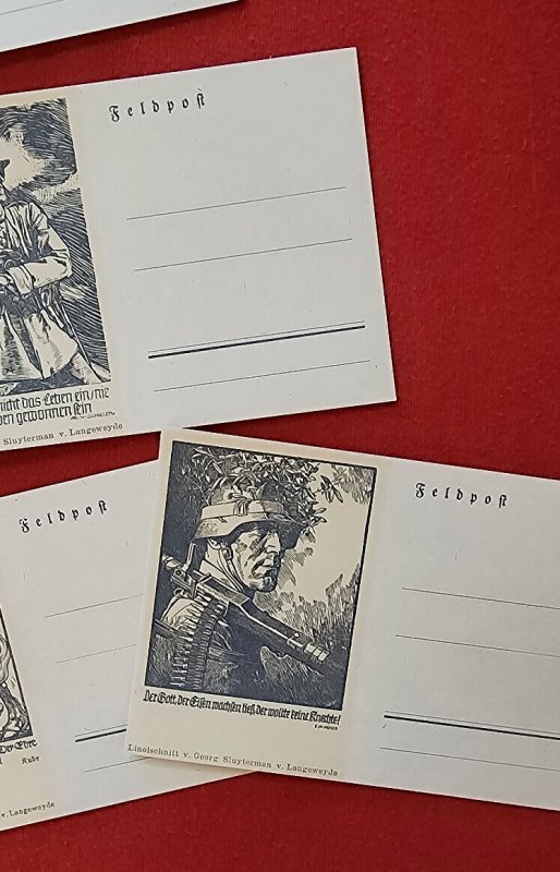 Nazi Germany WW2 WWII German Third Reich FELDPOST Soldiers Postcard lot ...