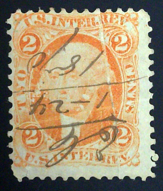 Scott#R15 - EFO - 2c Orange - U.S. Internal Revenue - Preprint Paper ...
