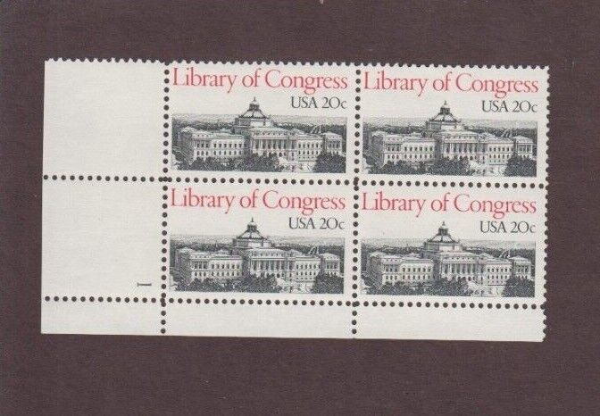 US, 2004, Library of Congress Plate Block, Vintage Collection, Mint Nh ...