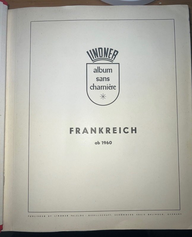Used Classic France Lindner Falzlos Hingeless Stamp Album 1960-1974 ...