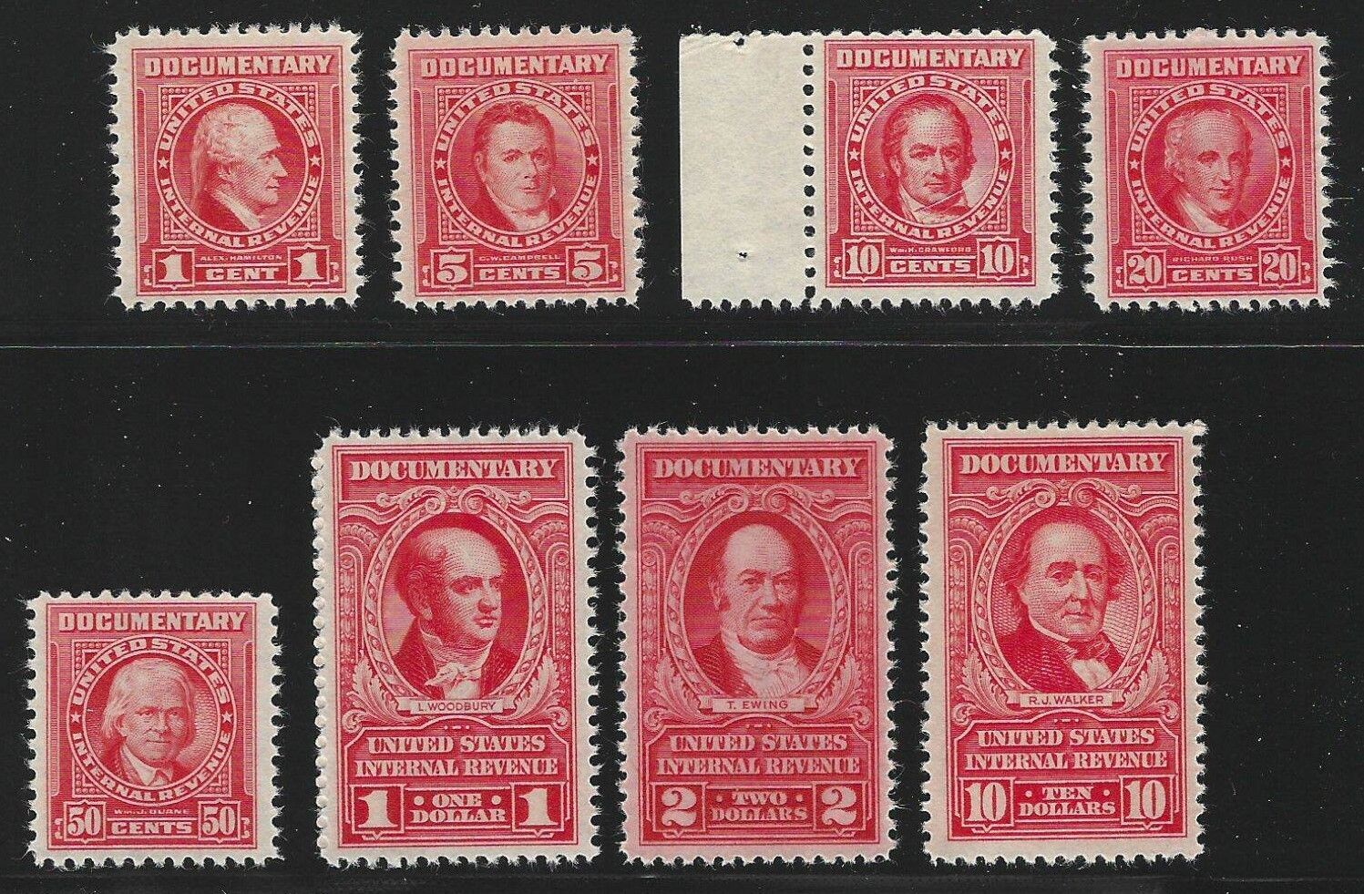 U.S.-Scott #R654/R677, Asst. Revenues of 1954, MNH CV $8.95 | United ...