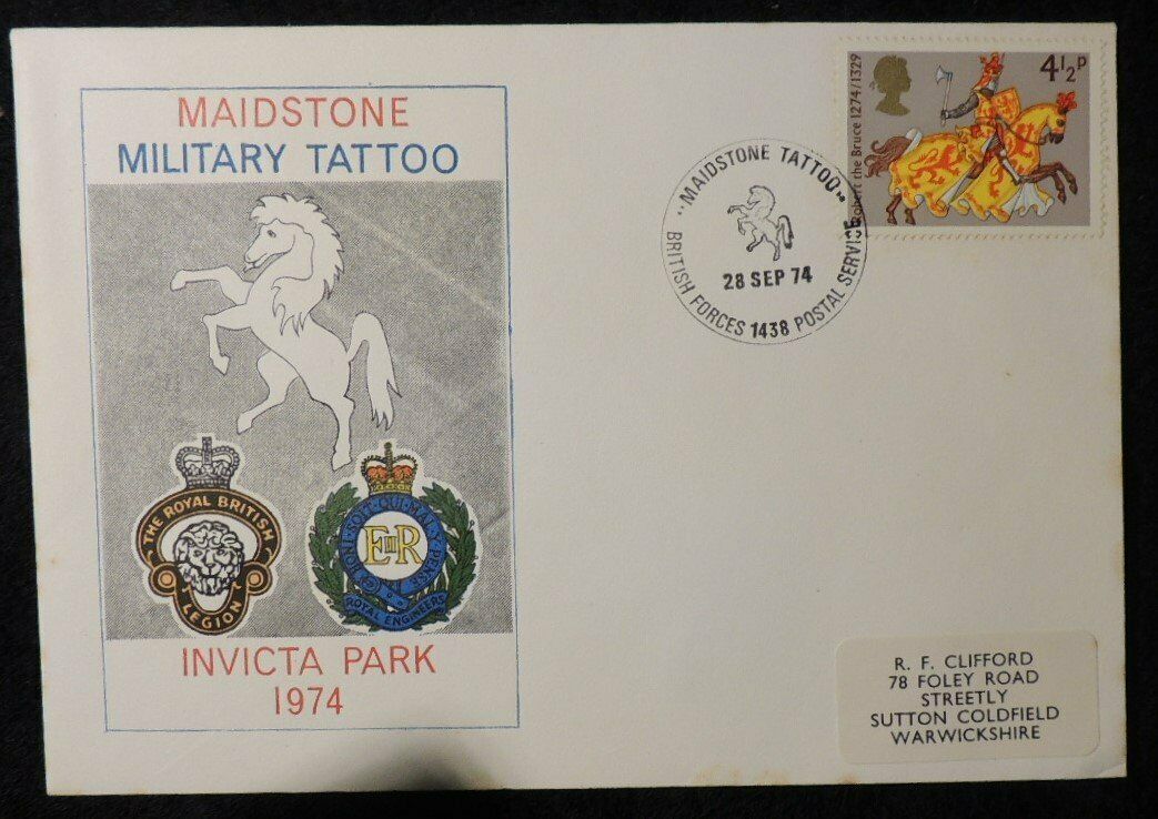 1974 Maidstone military tattoo invicta park militaria horses emblems ...