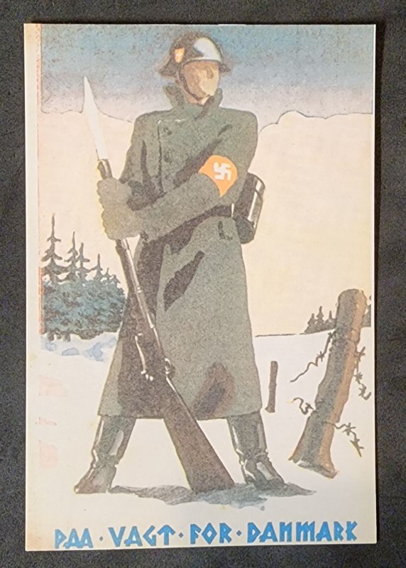 Nazi Danish Third Reich NSDAP Propaganda Postcard DNSAP Denmark WWII ...