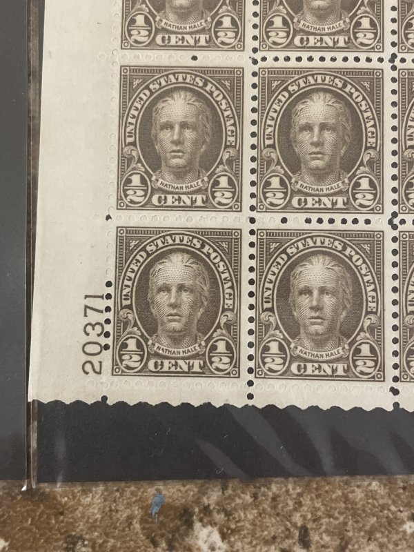 Scott#653 (4 sheets full pane. #20371). | United States, General Issue ...