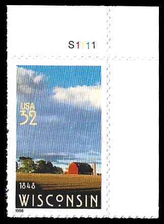 PCBstamps US #3206 32c Wisconsin Statehood, MNH, (15) | United States ...