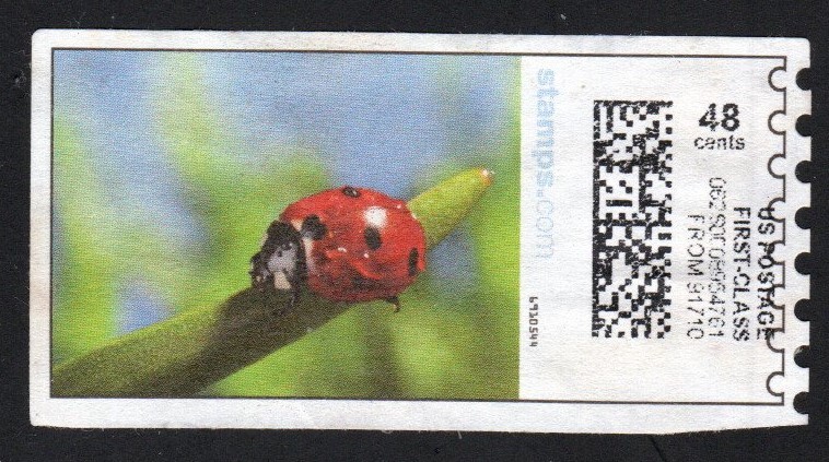 1CVP - (48c) - Personal Computer Postage - "Ladybug" - Used Single ...