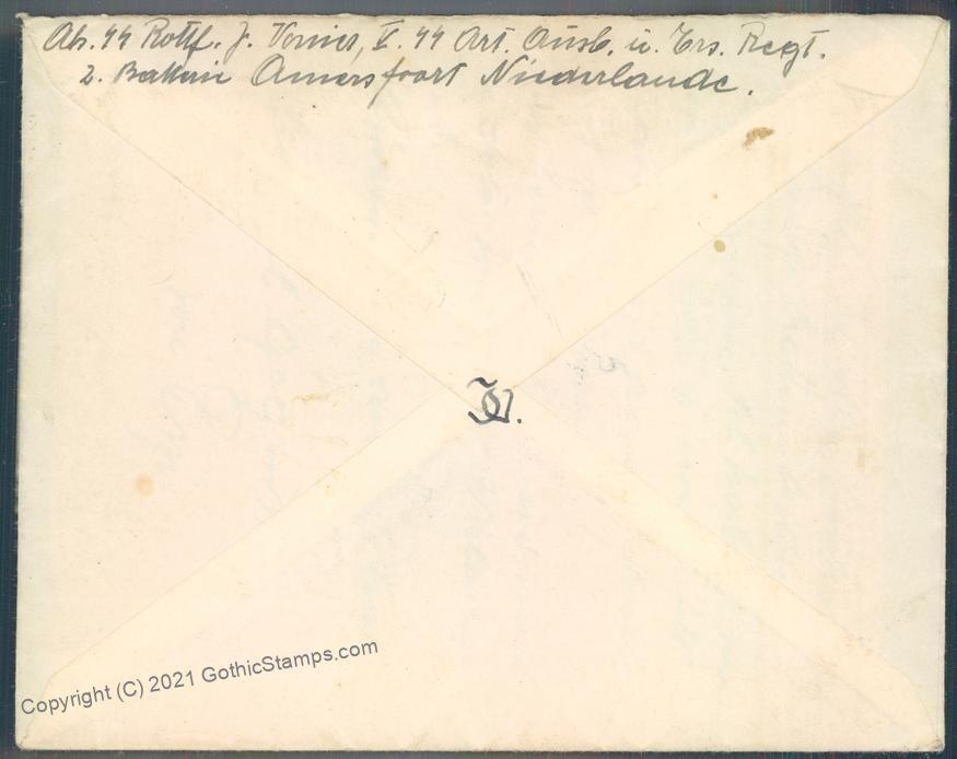 Waffen SS 3rd Reich Pol Art Abt WWII Feldpost Cover G48058 | Worldwide ...