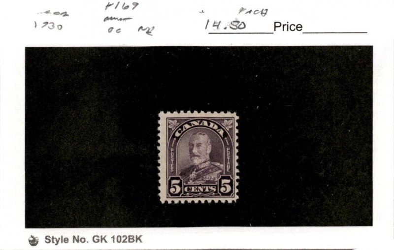 Canada, Postage Stamp, #169 Mint NH, 1930 King George (AE) | Canada ...