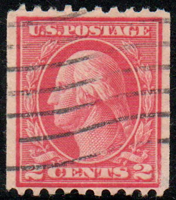 US #449 SCV $650 F-VF, wavy line cancel, vivid color! | United States ...