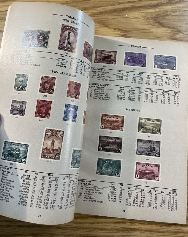 Canada Stamp Catalogs (OLD) 1980-1987 Scott, Lymans', Philatelic ...