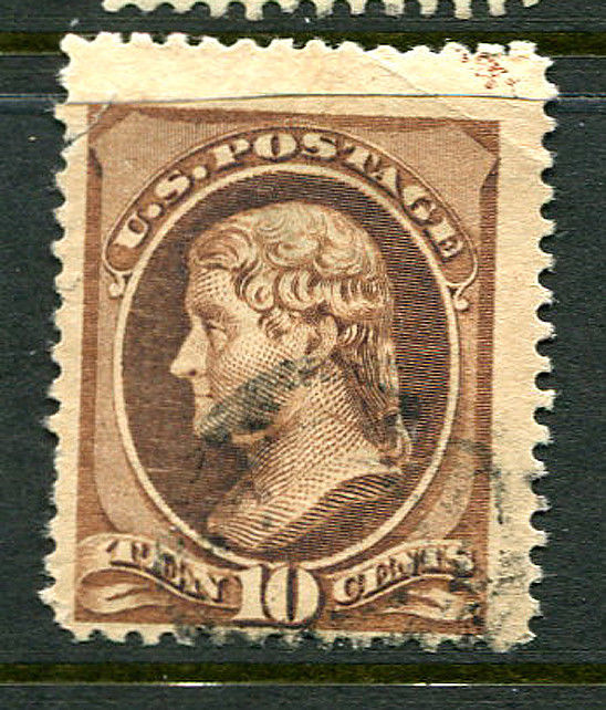 US Lot 5627 US Postage 1879 A49 - 150 Hard Paper 10 Cents Brown Stamp ...