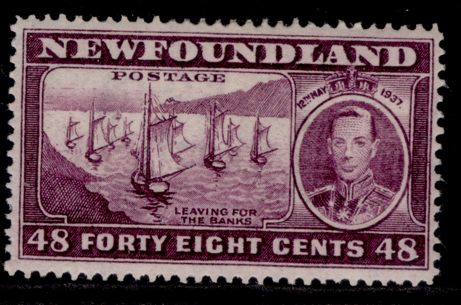 CANADA - Newfoundland GVI SG267, 48c slate-purple, M MINT. Cat £11 ...
