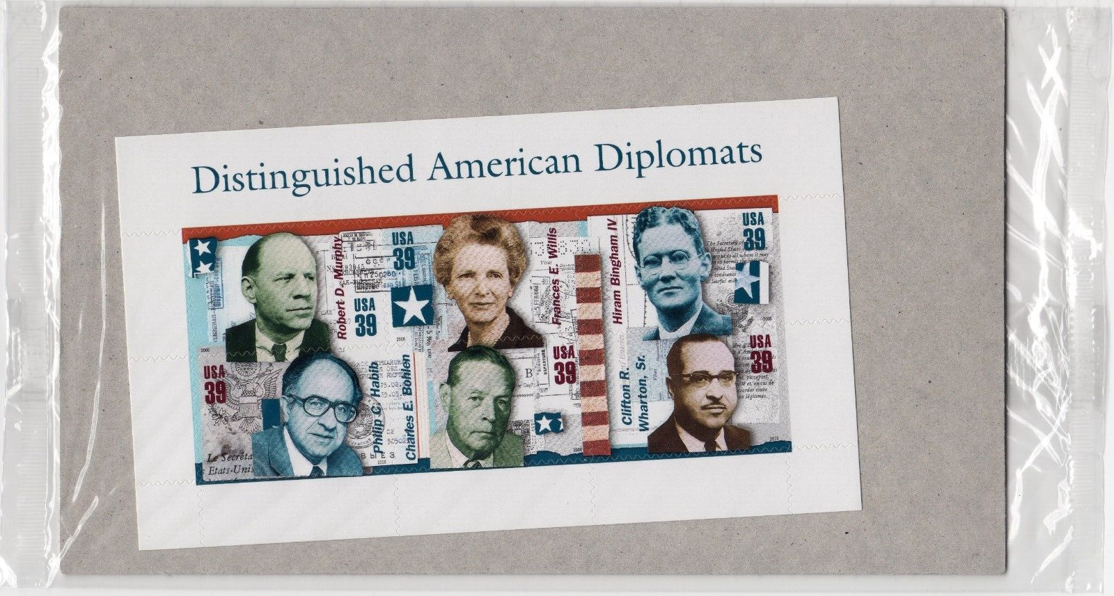Scott #4076 Famous American Diplomats Sheet of 6 Stamps - Sealed ...
