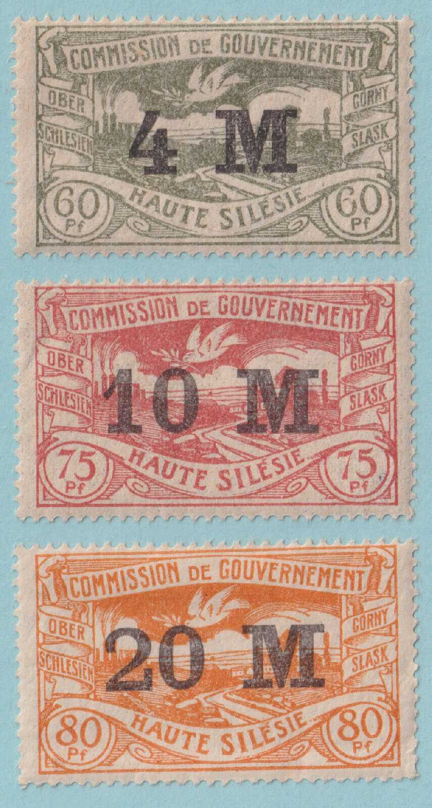 Upper Silesia 45 - 47 Mint Hinged OG * NO Faults Very Fine! - P452 ...