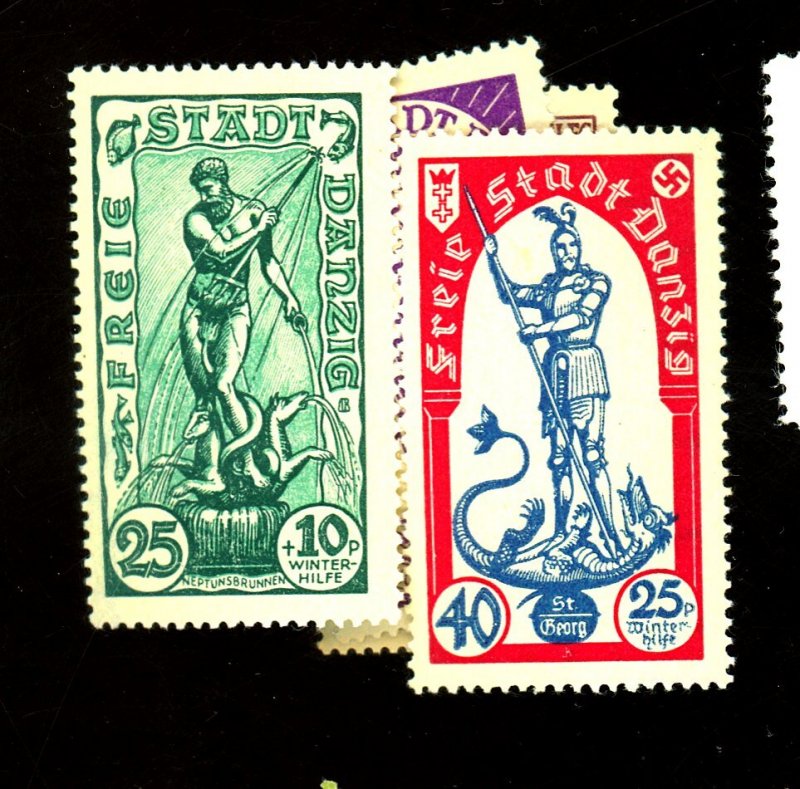 Danzig B17 23 26-7 Mint VF OG LH Cat $14 | Europe - Germany & Colonies ...