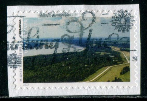 5698g US (58c) Mighty Mississippi SA, used on paper | United States ...