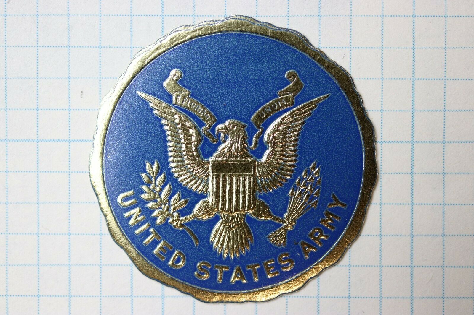 US military gold foil letter adhesive Great seal WW2 official Emblem ...