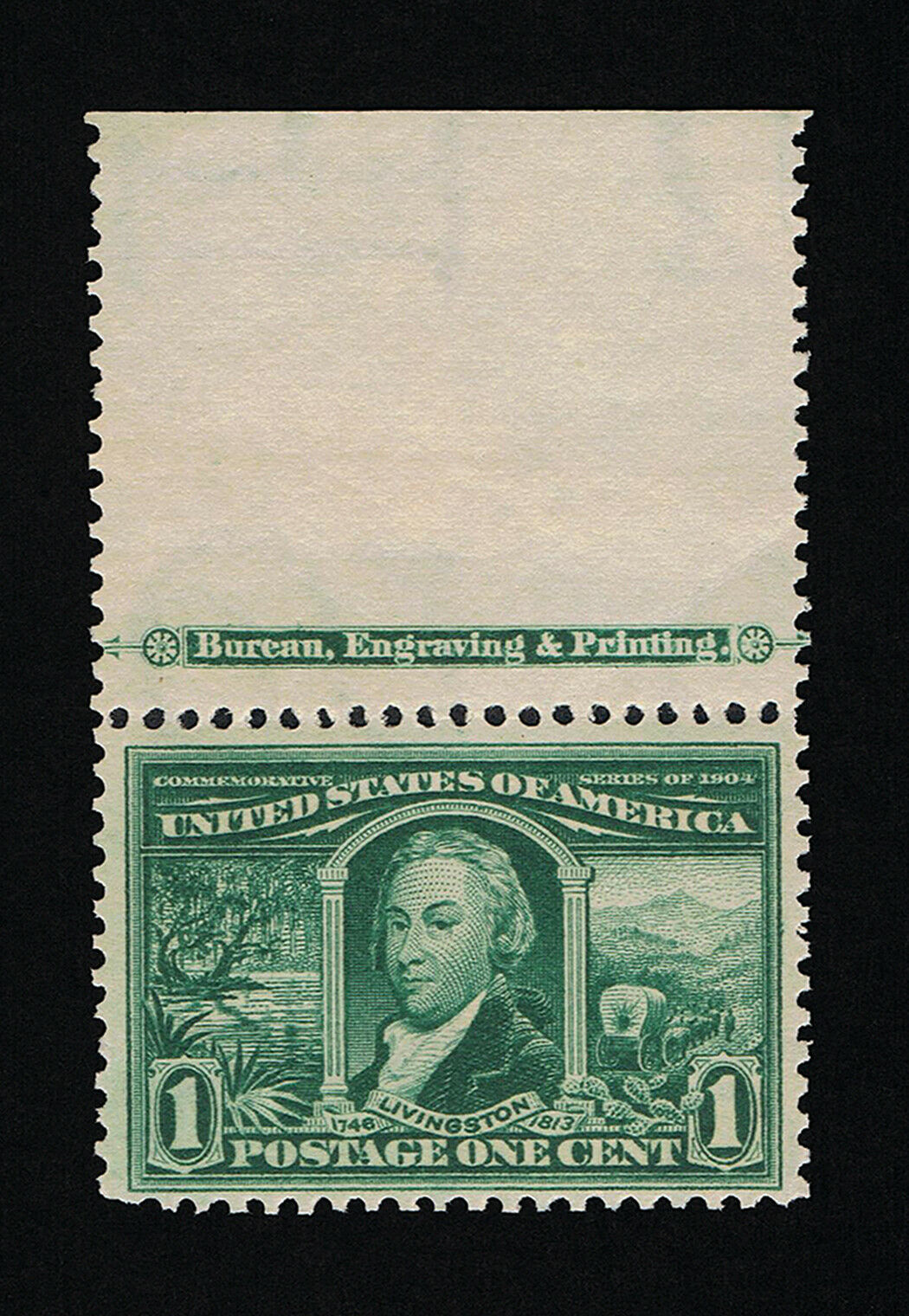 Genuine Scott #323 VF Mint OG NH 1904 Green PSE Cert 1¢ Full BEP ...
