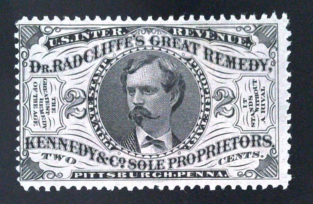 Scott #RS157c - 2c Black - Pink Paper - Kennedy & Co. | United States ...