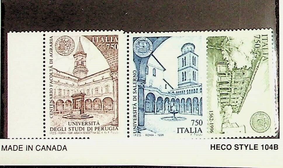 Italy Sc 2114-16 NH Issue of 1996 - Historical Places - (Df25) | Europe ...