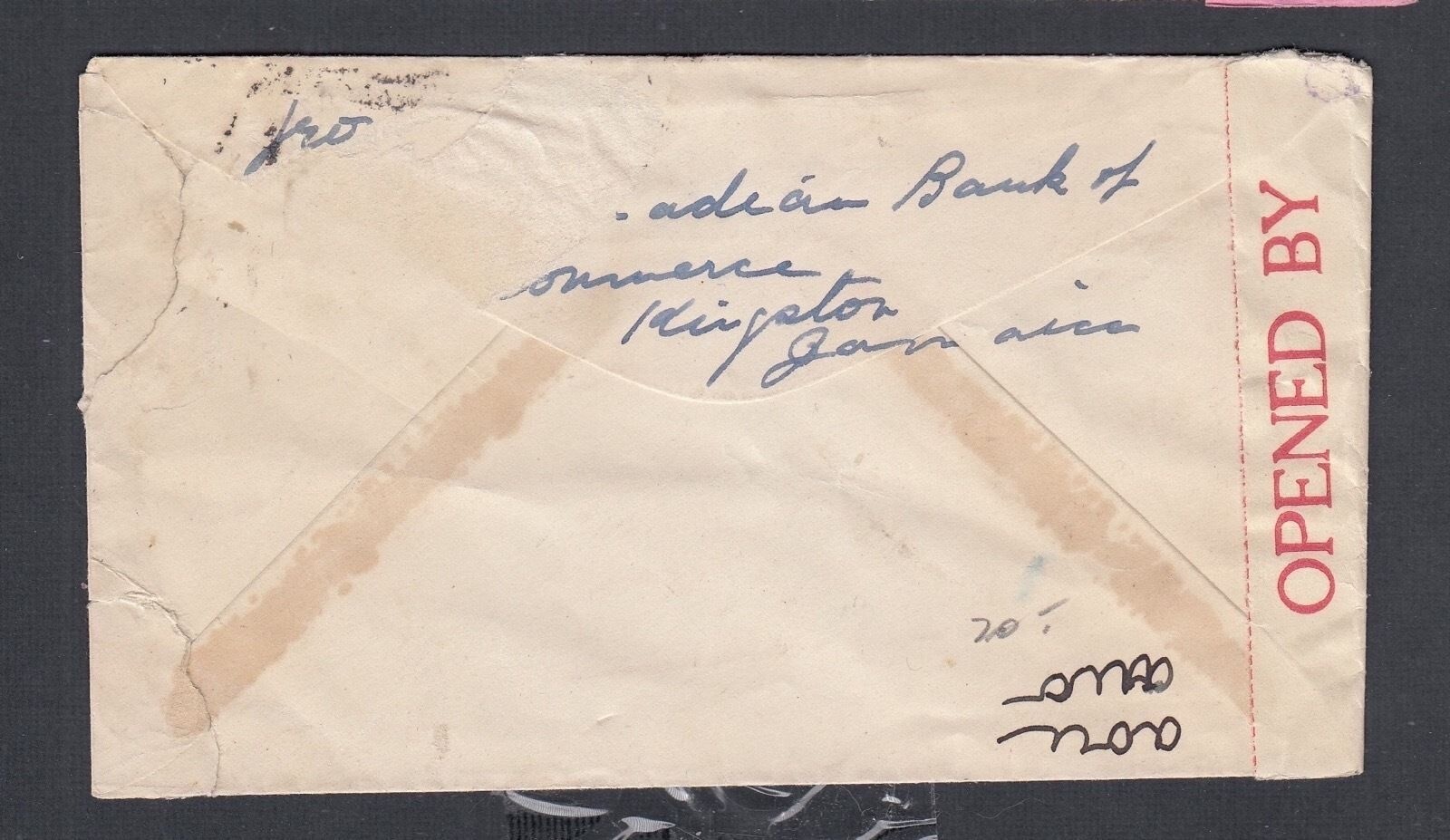 Jamaica 1942 Wwii Censored Cover Half WAY Tree to New York | Caribbean ...