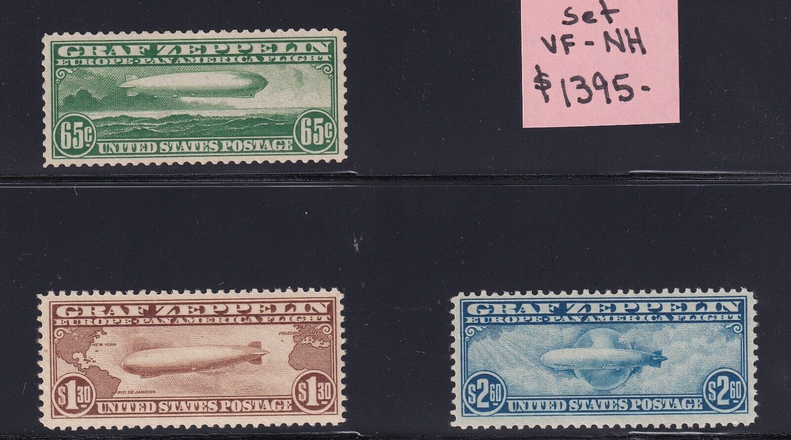 C13 - C15 Set VF+ original gum never hinged nice color cv $ 1700 ! see ...