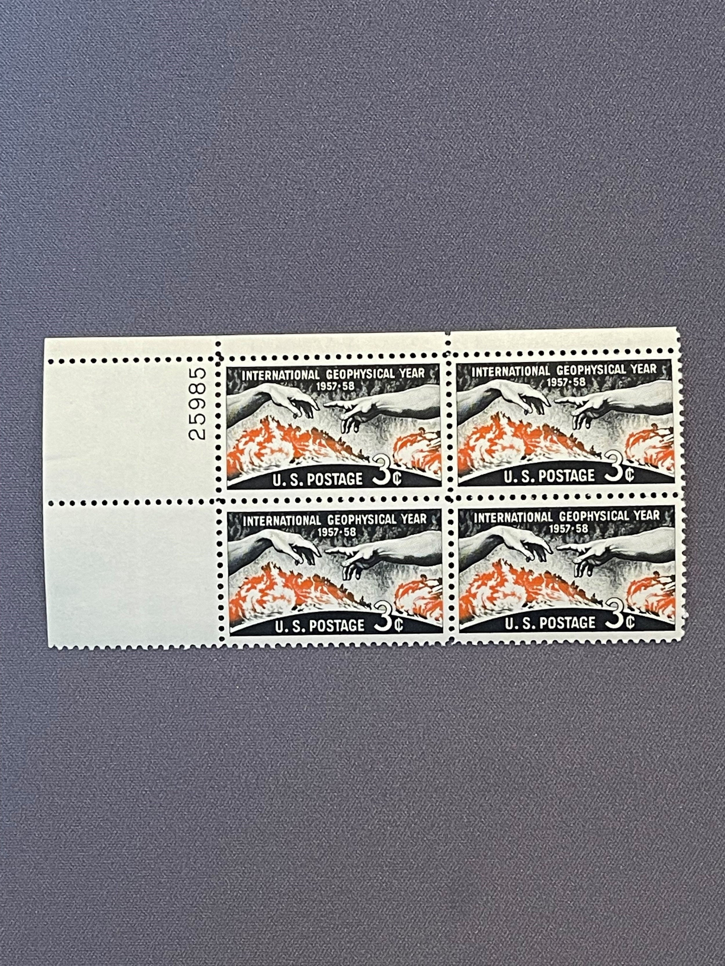 1107, Geophysical Year, Plate Block, Mint OGNH, CV $2.25 | United ...