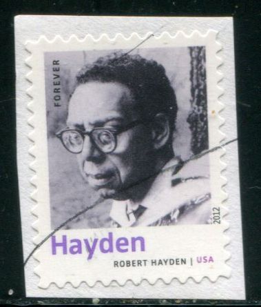 4657 US (45c) Poets - Robert Hayden SA, used on paper | United States ...