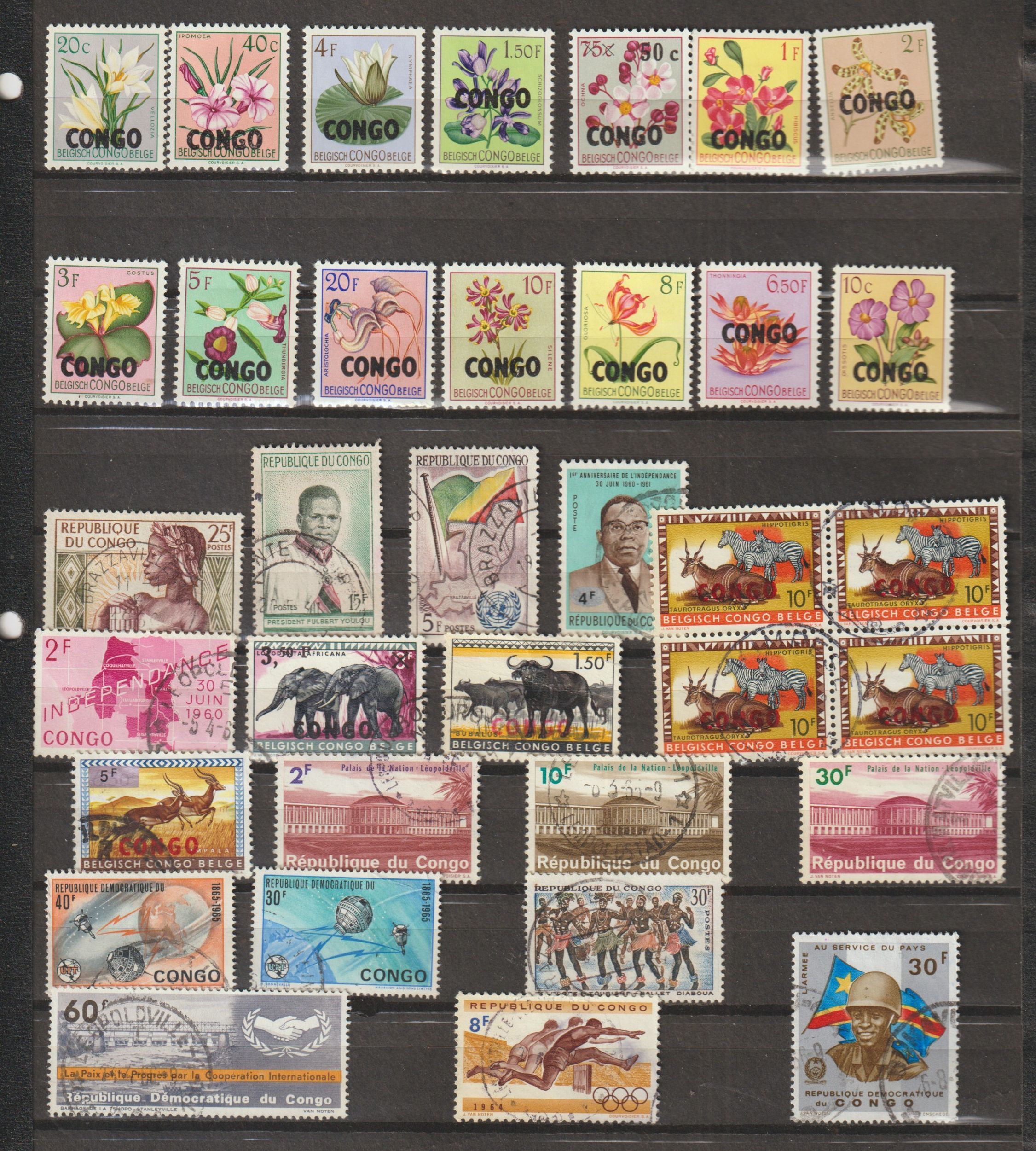 Congo, 1959-1965 Collection Used and Unused ( Flowers topical MH ...