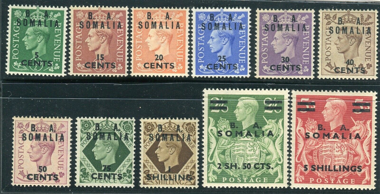 1948 Foreign Occupations Somalia Saxon S11 LOT Oc-S002- | Africa ...