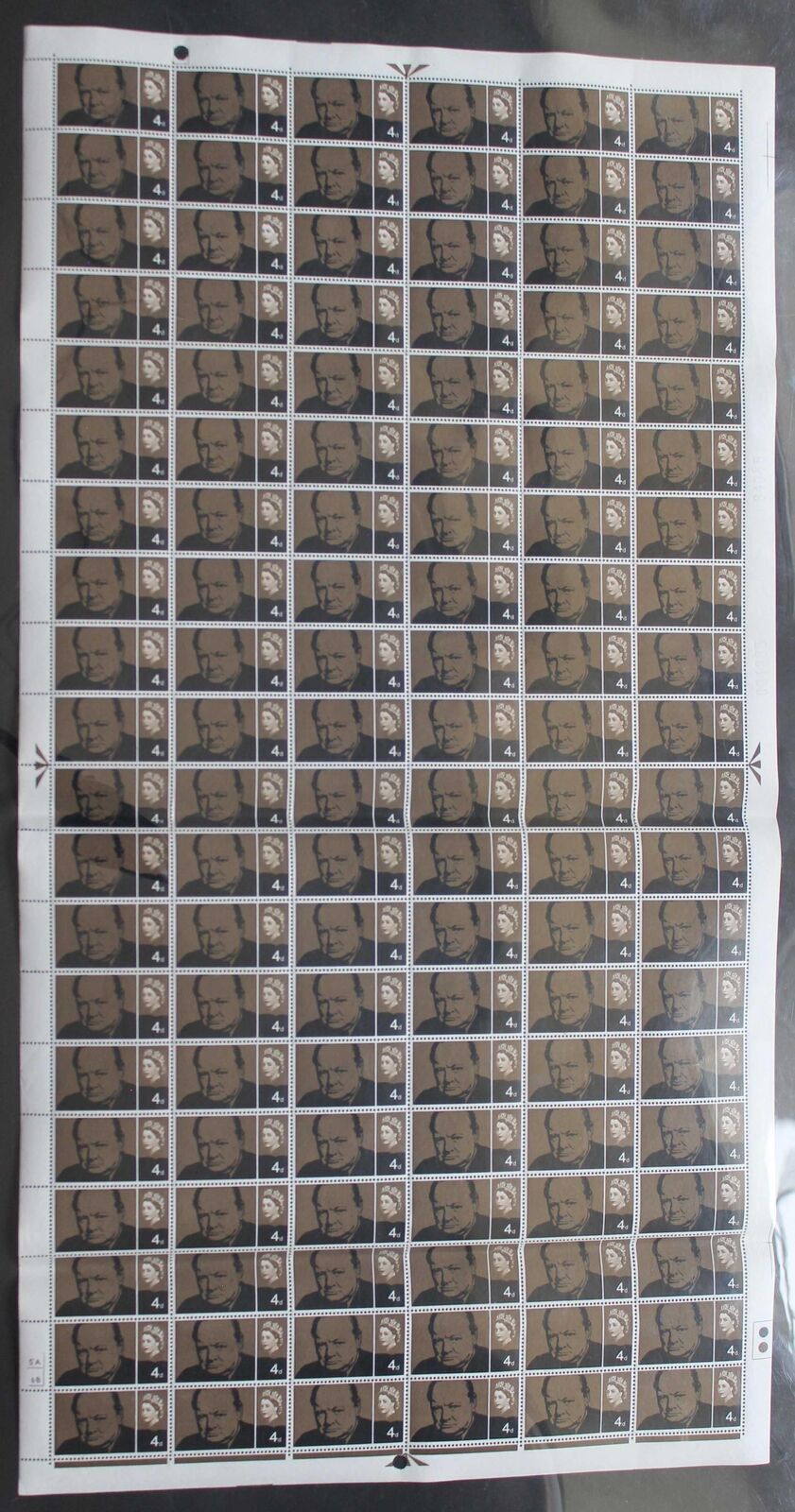SG661a 1965 4d Churchill (Timson) Machine Complete Sheet U/M | Great ...