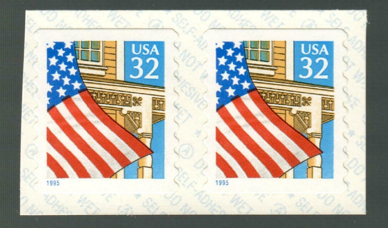 2915 Flag over Porch MNH coil pair | United States, General Issue Stamp ...