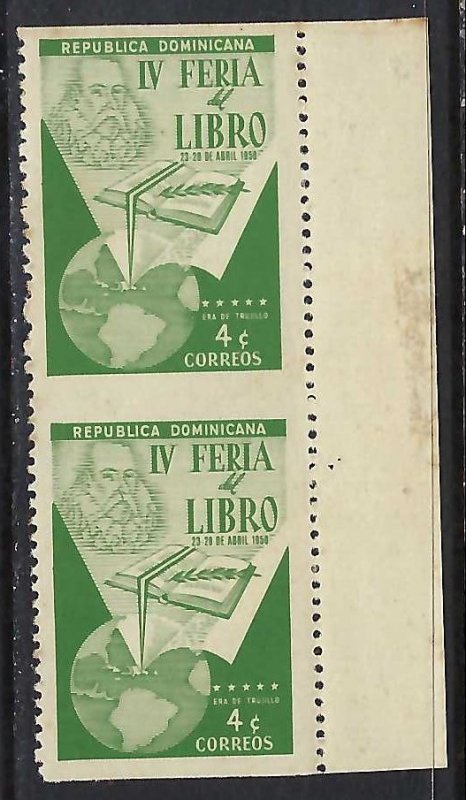 Dominican Republic 494 PAIR IMPERF HORIZ I656 | Caribbean - Dominican ...
