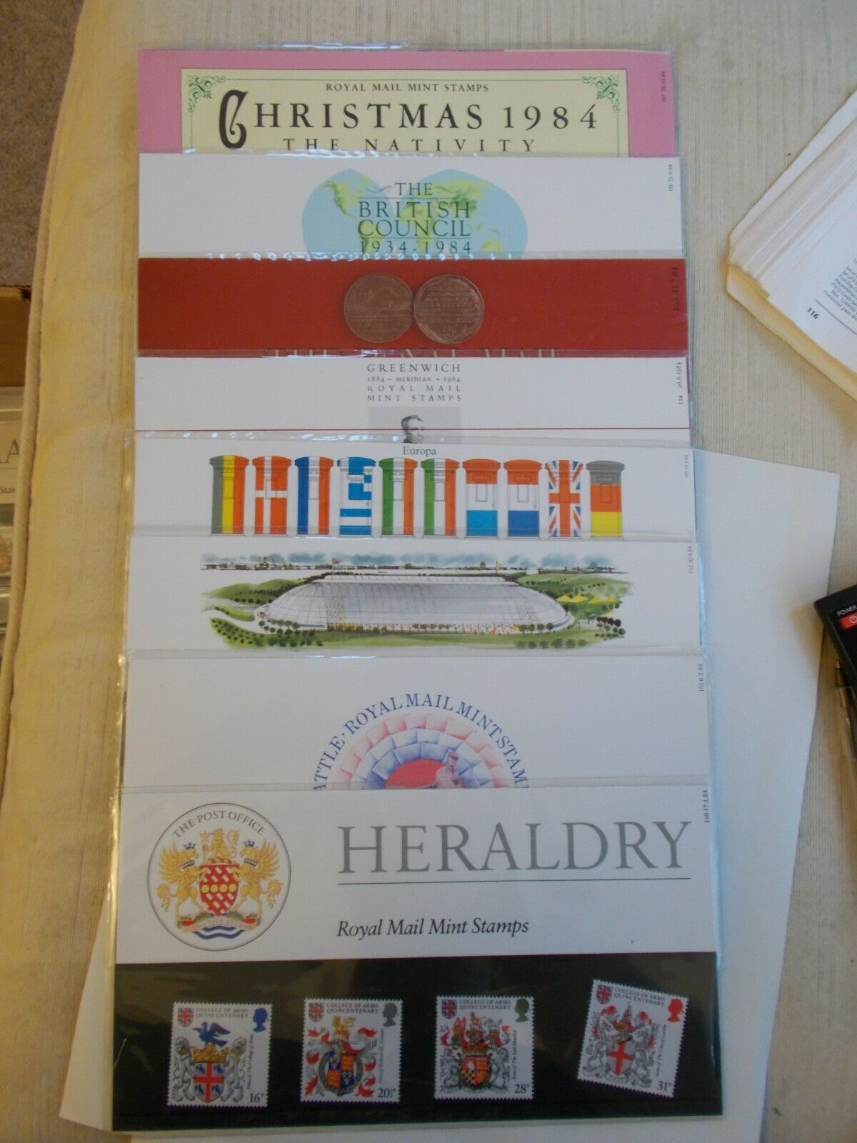 1984 Royal Mail Presentation Packs Complete Commemorative Year Set Nos ...
