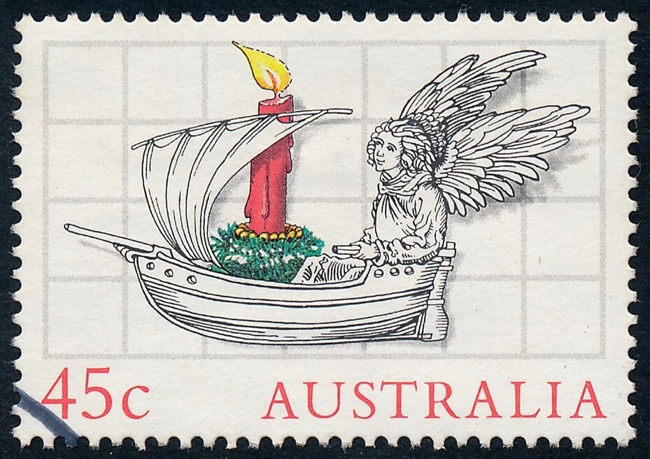 Australia 1985 45c Christmas - Angel in Sailing Ship SG990 Fine Used 1 ...