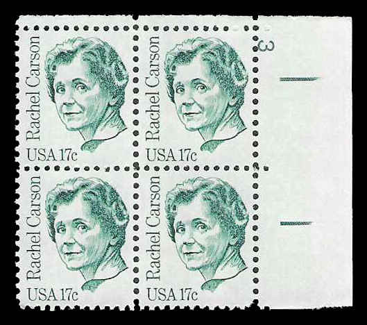 PCBstamps US #1857 PB 68c(4x17c)Rachel Carson, #3, MNH, (PB-2) | United ...