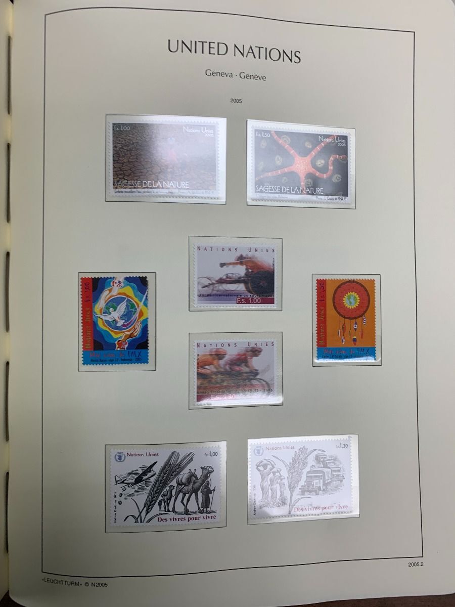 United Nations – Mint Collection in 4 Lighthouse Albums – 419879 ...