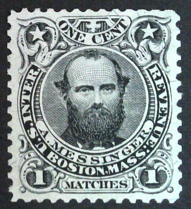 Scott#RO133b - 1c Black - Silk Paper - Thin - A.Messinger | United ...