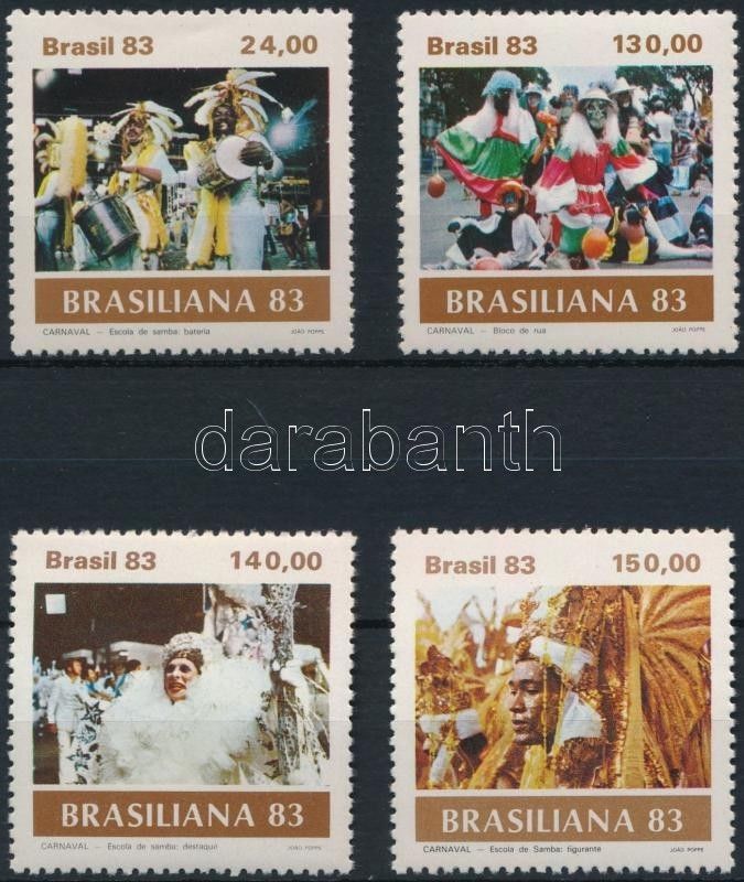 Brazil stamp International Stamp Exhibition set 1983 MNH Mi 1948-1951 ...