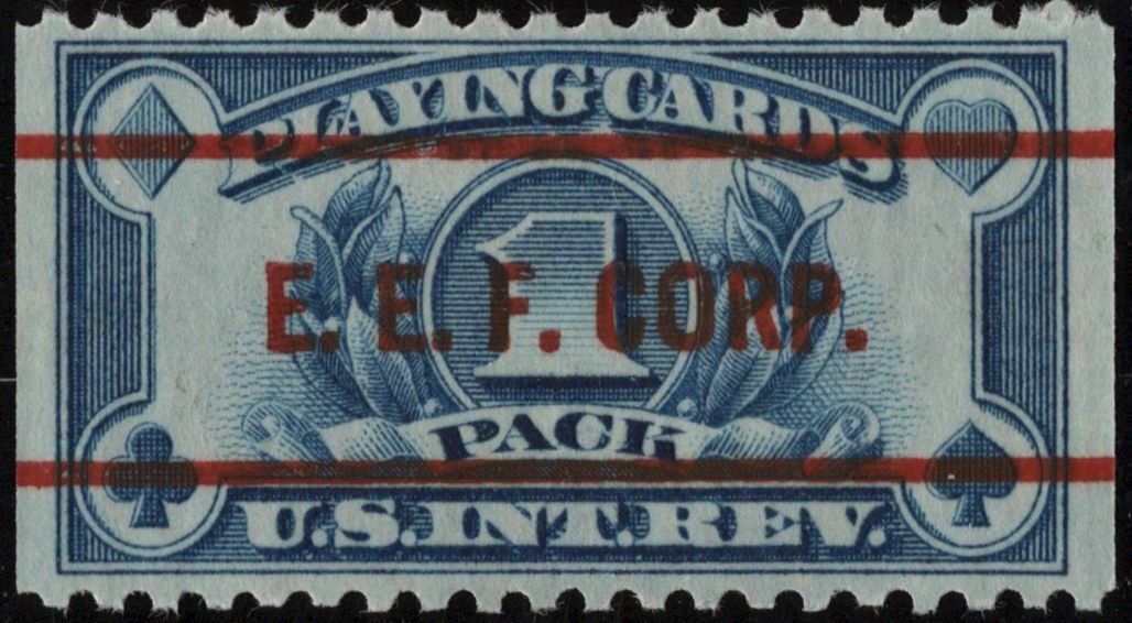 SC#RF27 1 Pack Playing Card Stamp: Precancelled E.E.F. Corp. (1940) MNH ...
