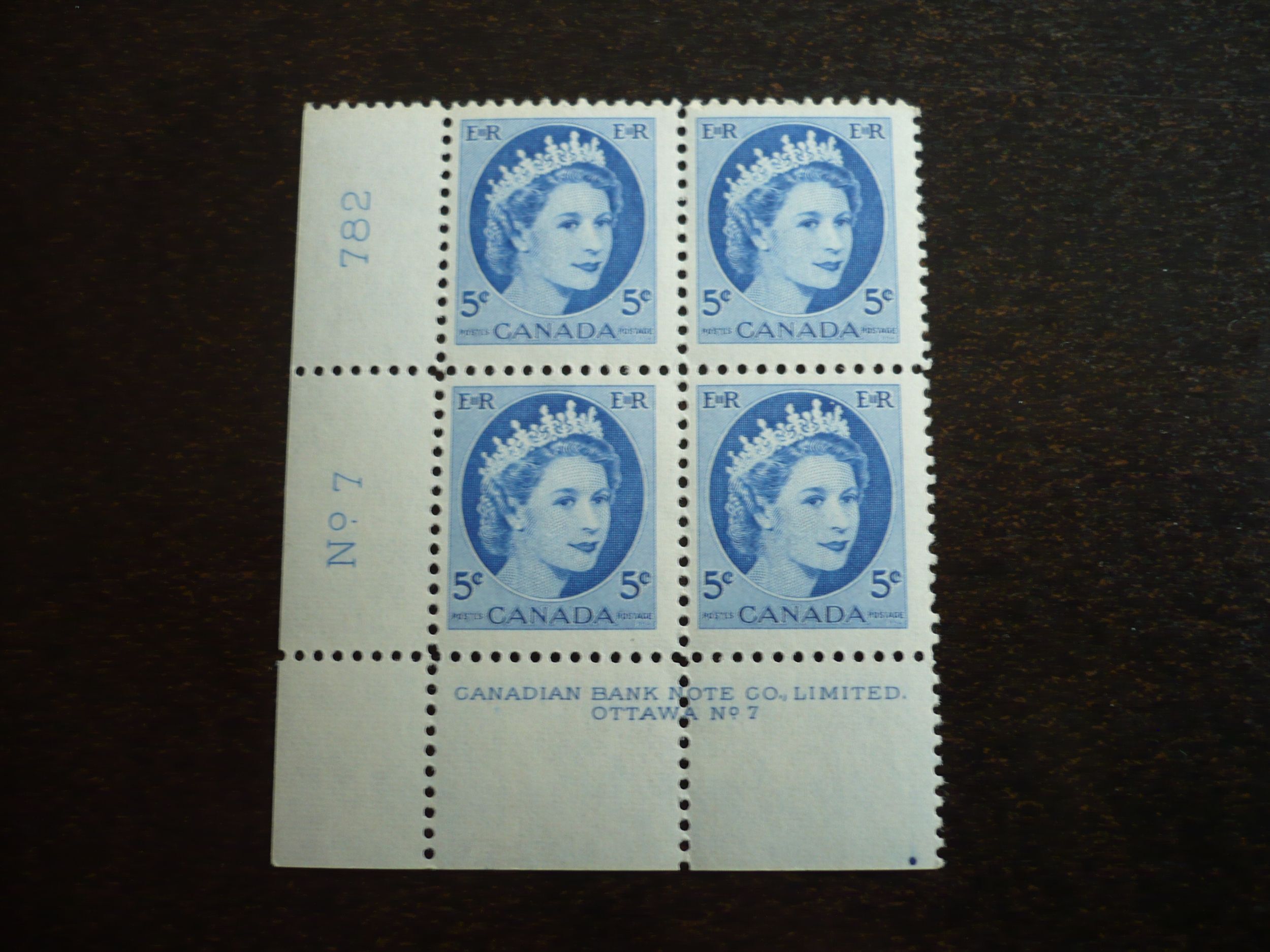 Stamps - Canada - Scott# 341 - Mint Never Hinged Plate Block #7 ...