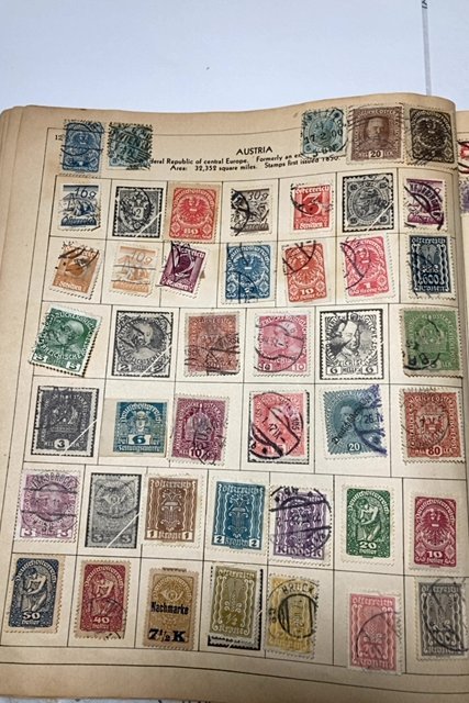 Very OLD Beat UP Stamp Book With Very OLD Stamps | Worldwide - Other ...
