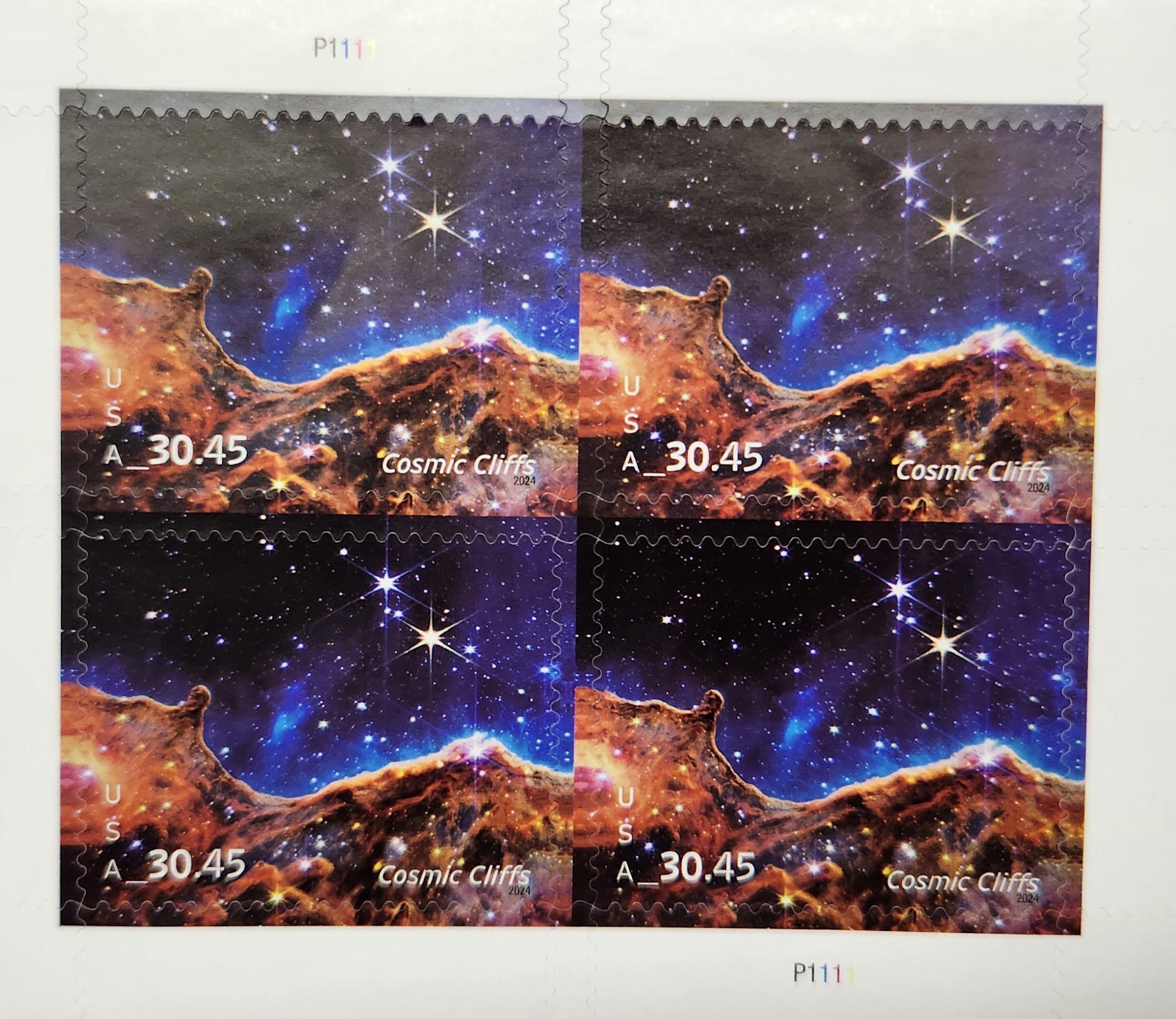 USA Stamp Cosmic Cliffs #Scott5828 in Sheet of 4 MNH VF Free Fedex ...