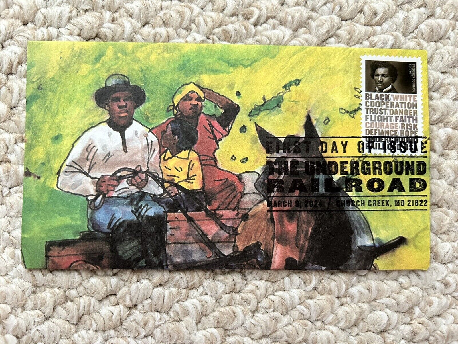 2024 The Underground Railroad FDC Hand Craft Storybook Cachet Frederick ...